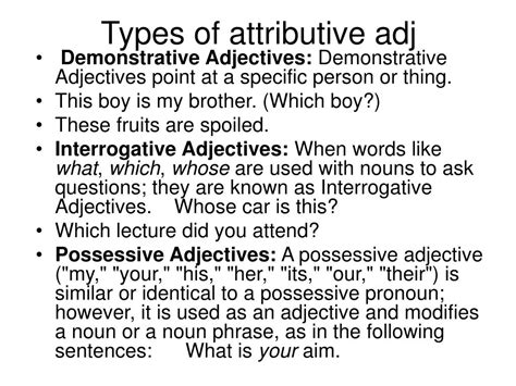 Ppt Adjectives In English Definition Of Adjective Powerpoint Presentation Id 604493