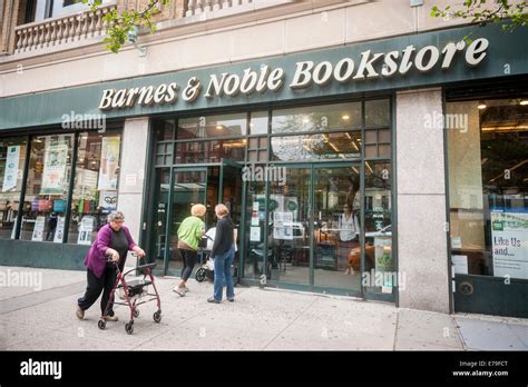 A Barnes And Noble Bookstore In The Upper West Side Neighborhood Of New