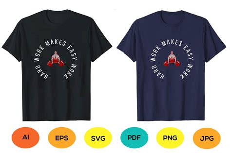 Typography Hard Work T Shirt Graphic Graphic By Graphictbd · Creative