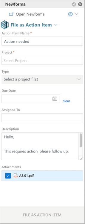 Welcome To The Newforma Project Center Outlook Add In Newforma Project Center Help