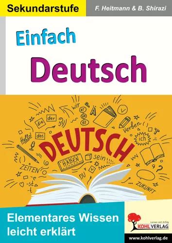 Einfach Deutsch Elementares Grundwissen Leicht Erklärt