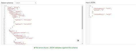 Jsonschema Validation Against Json Schema Sends An Additional