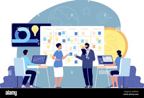 Agile Development Project Business Management Brainstorm And Task