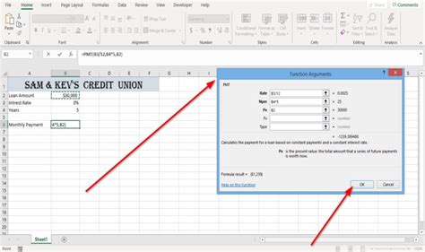 how to use pmt function in excel