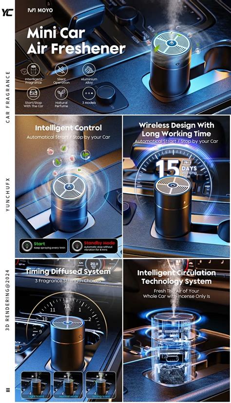 Blender Ks车载香薰亚马逊套图渲染～ 1 Yunchufx 来自小红书网页版 花瓣网
