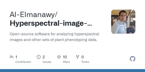 Github Ai Elmanawyhyperspectral Image Analysis Open Source Software For Analyzing