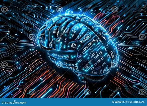 Ai Brain With Digital Circuitry Advanced Neural Networks Futuristic Artificial Intelligence
