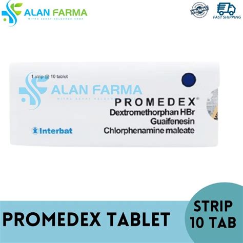 Jual Promedex Tablet Strip Isi 10 Tablet Obat Batuk Alergi Shopee