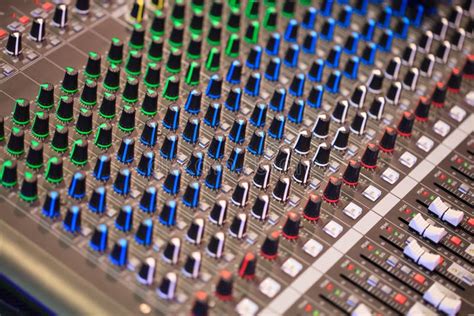 Sound Control Panel Stock Photo Image Of Button Entertainment 42209672
