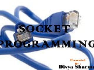 Socket Programming PPT