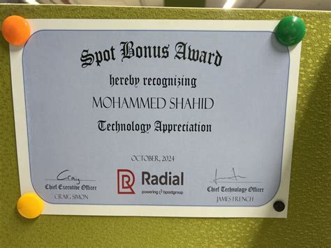 Teamwork Awardrecognition Radialtech Radial Mohammed Shahid 22 Comments