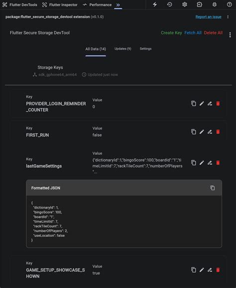 Flutter Secure Storage Devtool Flutter Package