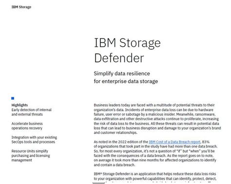 Ibm Storage Defender