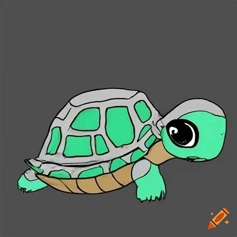 Chibi Turtle Drawing