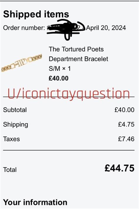 Ttpd Bracelet R Taylorswiftmerch