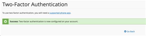 Two Factor Authentication 2fa On Cpanel Webmail Global Support Portal
