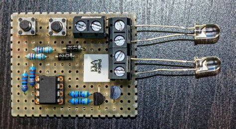 making your own attiny model police light police lights microcontrollers diy electronics