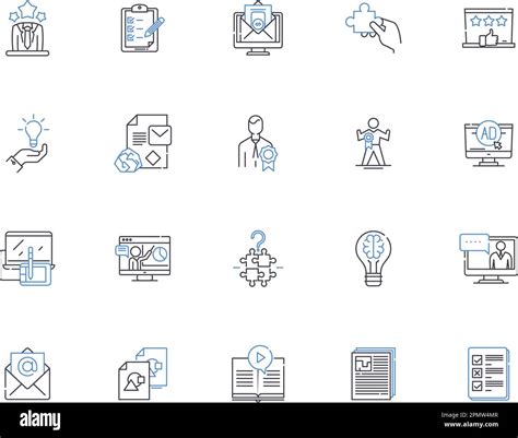 Marketing Plan Outline Icons Collection Strategy Tools Budget Promotion Research Analysis