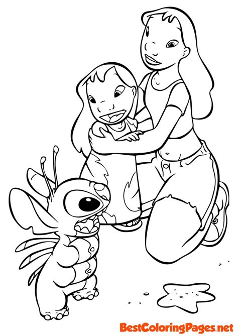 Lilo And Stitch Coloring Pages Bestcoloringpages Net