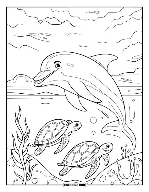 125 Desenhos De Animais Do Oceano Para Colorir Para Crianças E Adultos