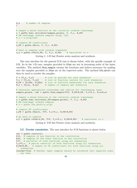 pyffs a python library for fast fourier series computation and interpolation with gpu