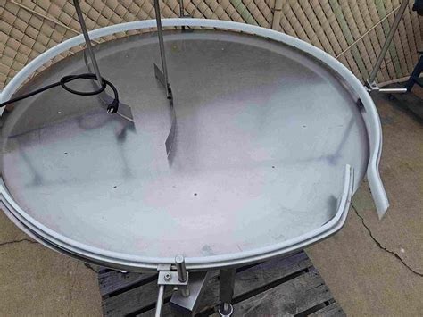 Used Table Accumulation Accutek Model 28 048 USA 48 Diameter Disc 1 10 HP Motor S7453