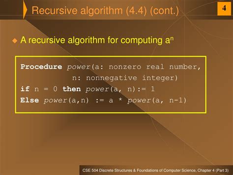 Ppt Chapter 4 Part 3 Mathematical Reasoning Induction And Recursion Powerpoint Presentation