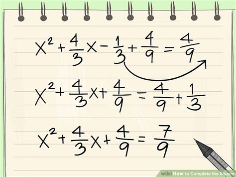 How To Complete The Square With Pictures WikiHow