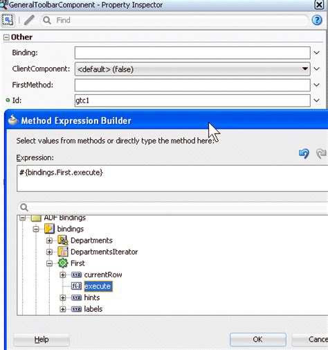Adf Essentials Ecourse Adf Declarative Components Working With Methods