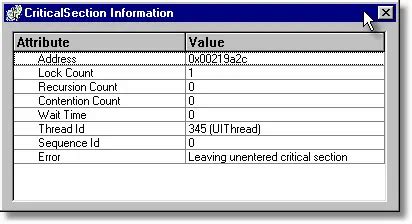 Thread Validator Tutorial Leaving An Unlocked Critical Section Software Verify