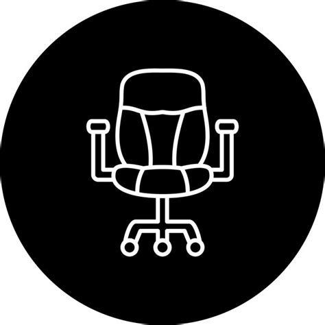 사무실 의자 아이콘 프리미엄 벡터