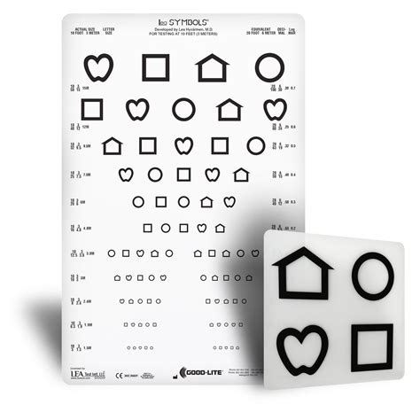 Lea Symbols® Linear Spaced Chart Accuspire