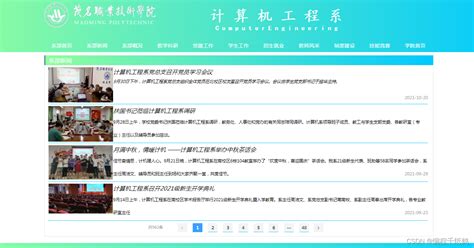 前端项目：基于nodejs vue开发实现高校学院网站系统 vue前端项目实例网站 csdn博客