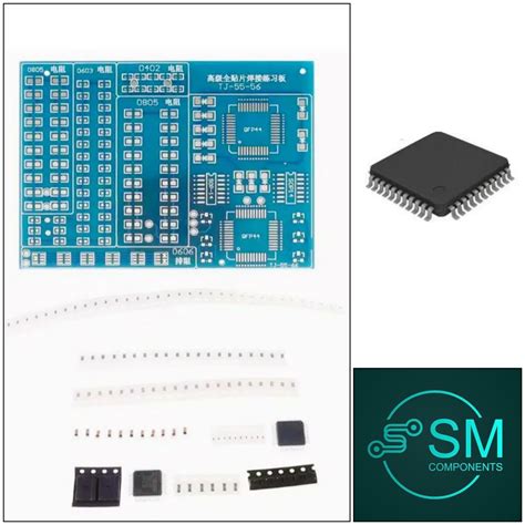 Smd Smt Pcb Component Soldering Practice Board Plate Diy Diode Resist Sm Components