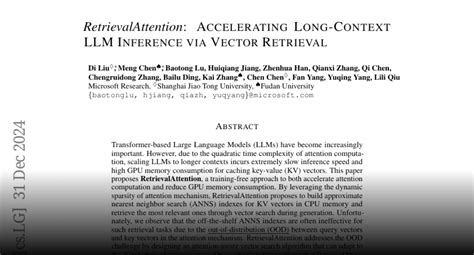 Paper Page Retrievalattention Accelerating Long Context Llm