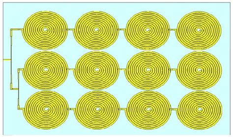 Figure 1 From Corporate Series Feed Circular Spiral Antenna Array For