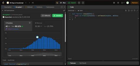 100daysofcode Javascript Leetcode Asyncawait Codingchallenge