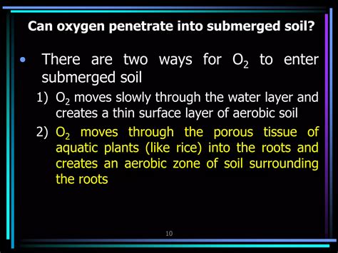 Chemistry Of Submerged Soils PPTX