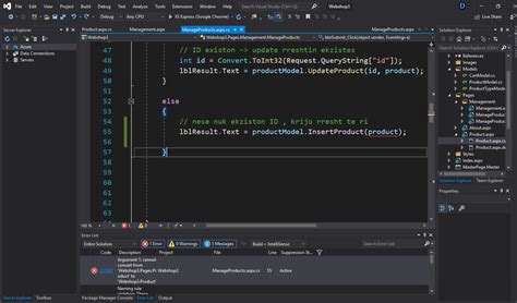 Compiler Error Prevents Me From Adding Product Into Database C