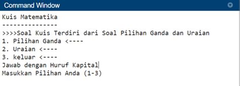 Membuat Kuis Matematika Dengan Matlab Labkommat