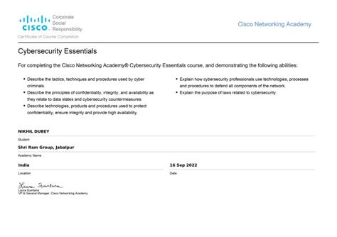 Nikhil Dubey On Linkedin I Am Happy To Share That I Have Obtained A Certificate Cybersecurity