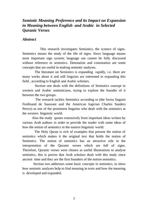 Pdf Semiotic Meaning Preference And Its Impact On Expansion In Meaning Between English And