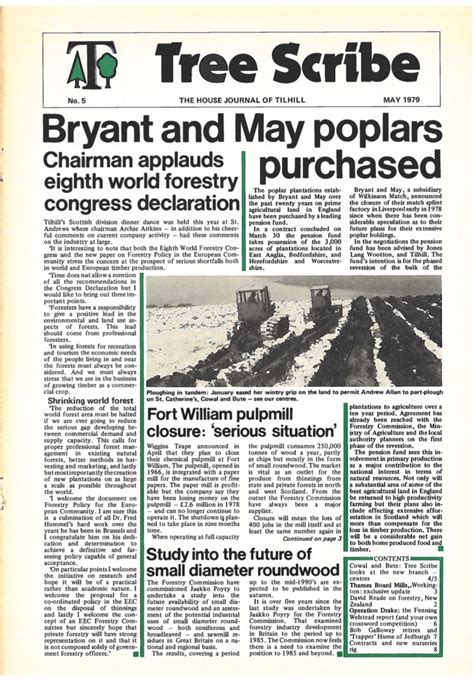Tree Scribe Journal Of Tilhill Forestry Tree Scribe No 5