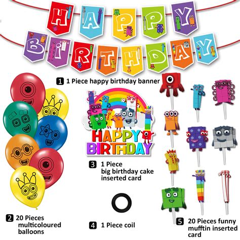 Numberblocks Birthday Party Decoration Dreamland Fairy