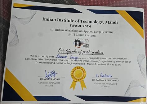 Devank Garg On Linkedin Ymsli Iitmandi Deeplearning Workshop