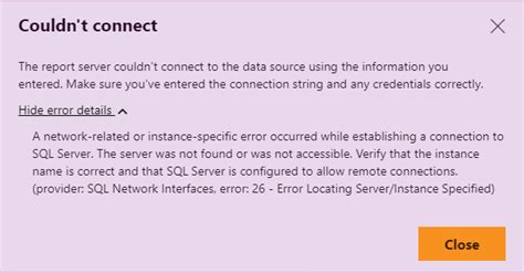 Ssrs Server Could Not Load Mobile Report Microsoft Qanda