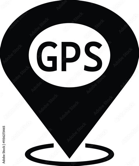 Gps Location Map Pointer Icon Gps Location Icon On A Plain White