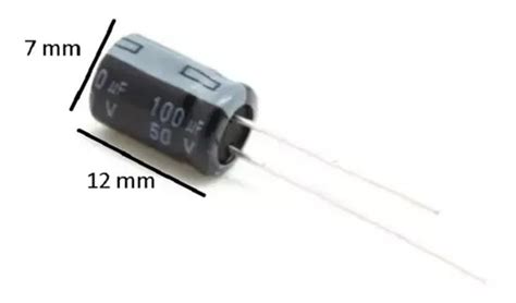 5 Capacitor Electrolitico 100uf 50v Arduino Pic Temp 105°c