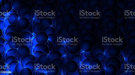 네온 점과 빛과 파란색 배경에 공의 이미지입니다 3d 디자인 벡터 그래픽 0명에 대한 스톡 사진 및 기타 이미지 0명 디자인 모던 양식 Istock