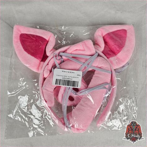New Womens Pig Costume With Nose Ears Bow Tie Depop